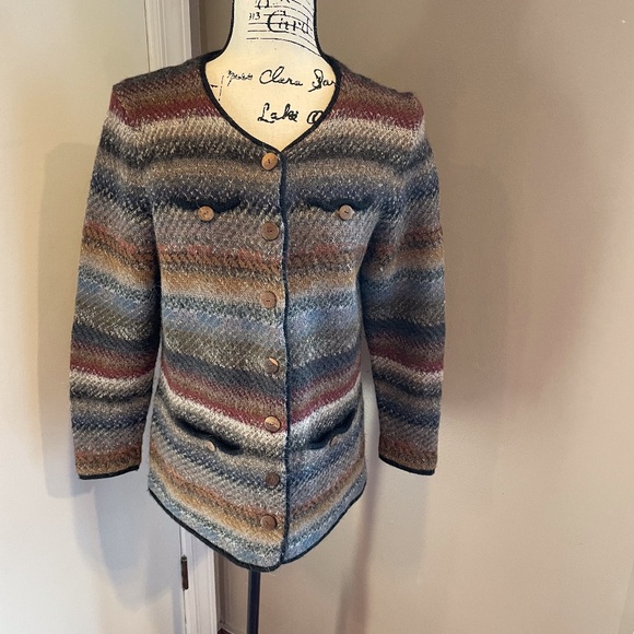 Peruvian Connection | Sweaters | Peruvian Connection Collarless Alpaca ...